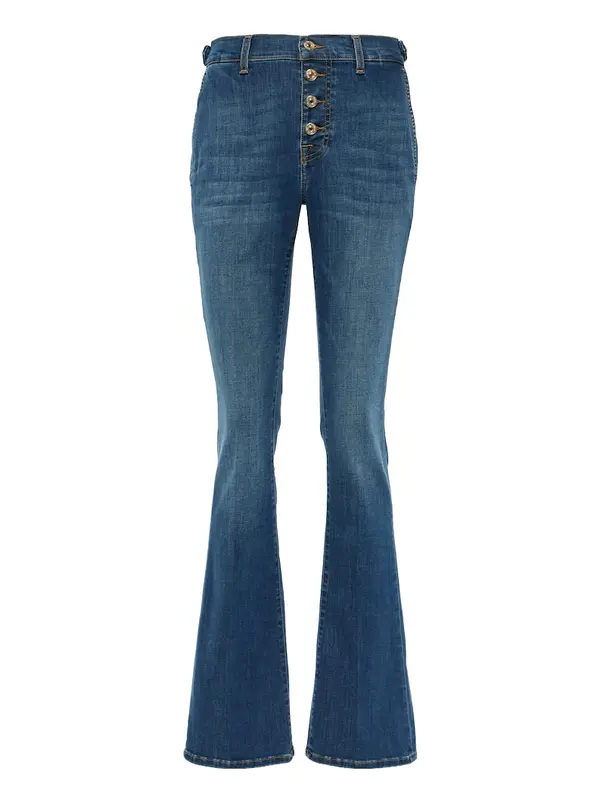 7 For All Mankind High-rise Bootcut Jeans - Blue