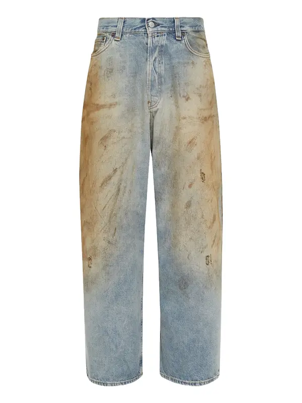 Acne Studios Distressed Wide-leg Jeans - Blue