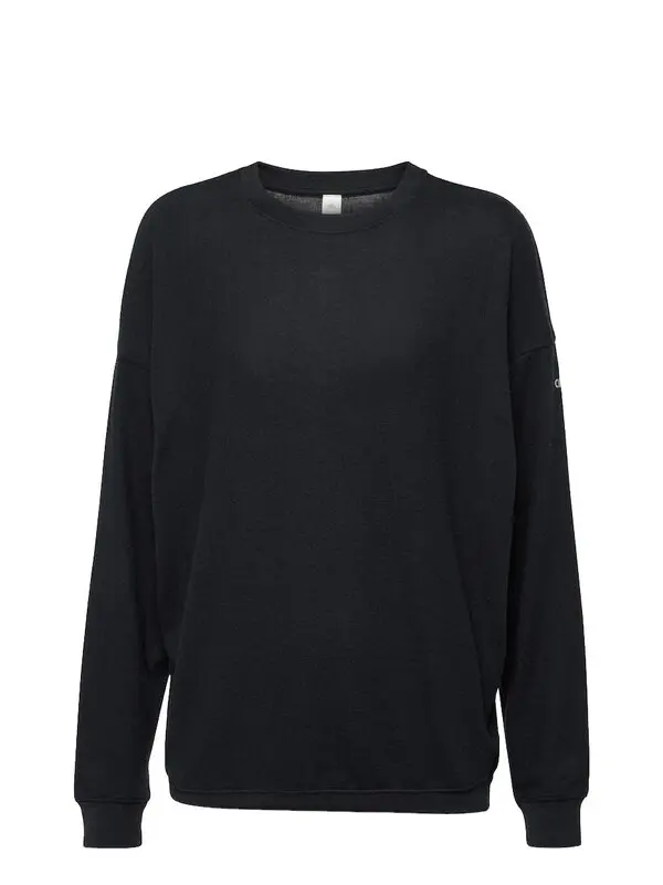 Alo Yoga Soho Relaxed Fit Sweater - Black