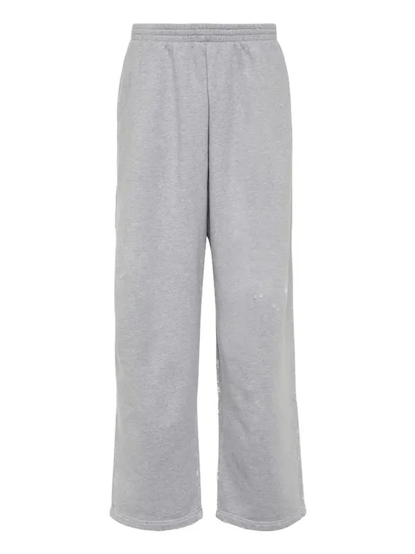 Balenciaga Cotton Fleece Sweatpants - Grey
