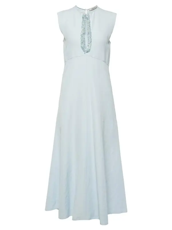 Dorothee Schumacher Embellished Midi Dress - Blue