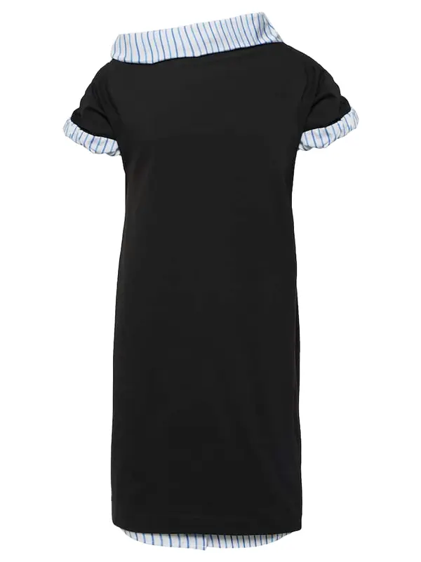Dries Van Noten Cotton Jersey Midi Dress - Black