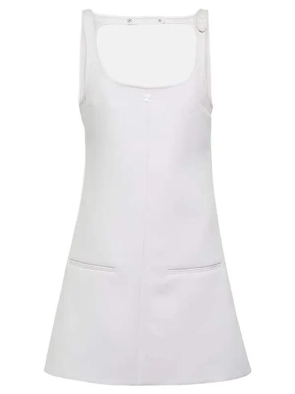 COURREGES Courrèges Reedition Logo Cutout Minidress - White