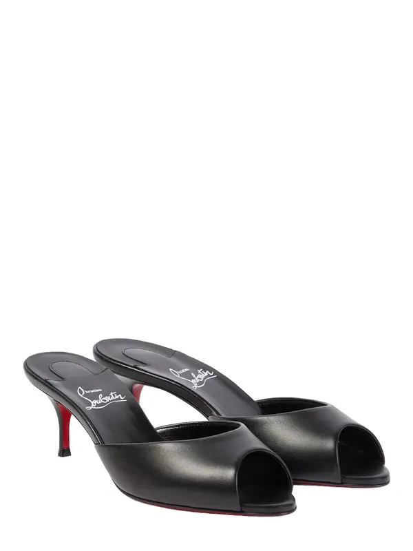 CHRISTIAN LOUBOUTIN Me Dolly Leather Mules - Black