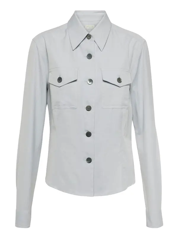 Dries Van Noten Cotton Shirt - Blue