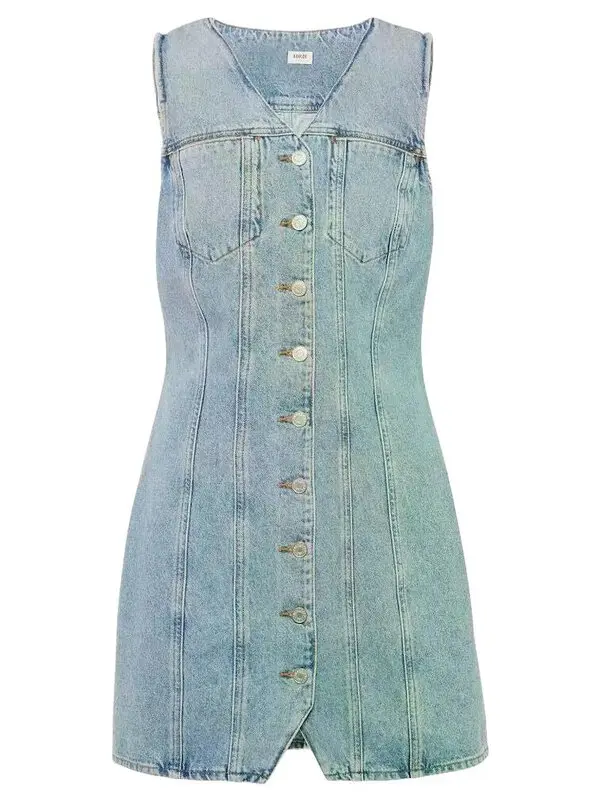 AGOLDE Trina Mini Denim Dress - Blue