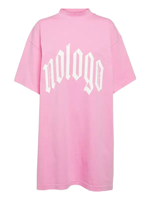 Balenciaga Printed Cotton Jersey T-shirt - Pink