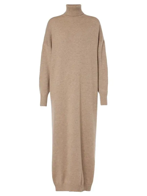 Brunello Cucinelli Cashmere Maxi Dress - Brown