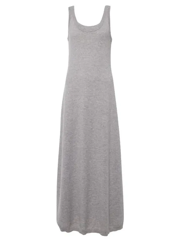 Brunello Cucinelli Cashmere Maxi Dress - Grey
