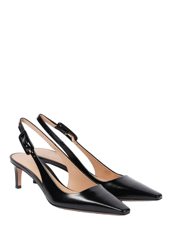 GIANVITO ROSSI Lindsay 55 Patent Leather Pumps - Black