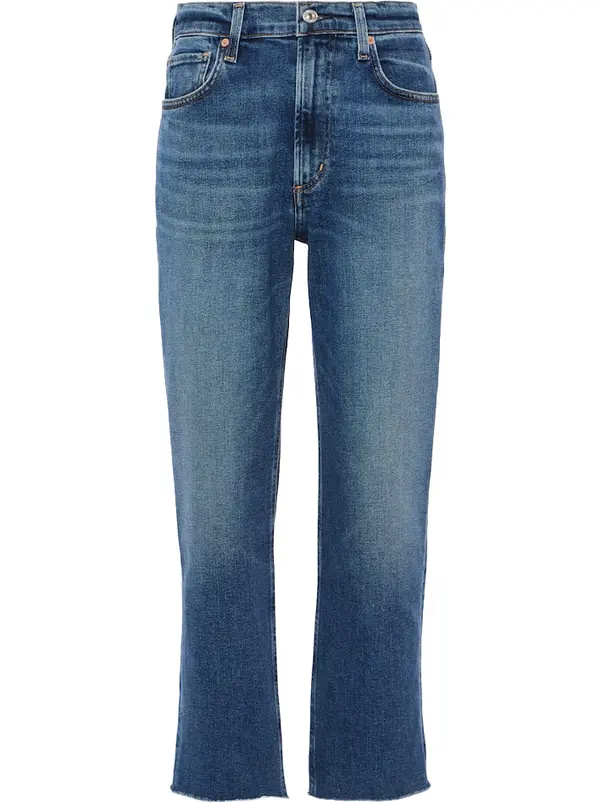 Citizens Of Humanity Daphne High-rise Cropped Jeans - Blue