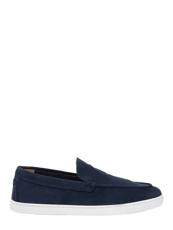 CHRISTIAN LOUBOUTIN Varsiboat Suede Loafers - Blue