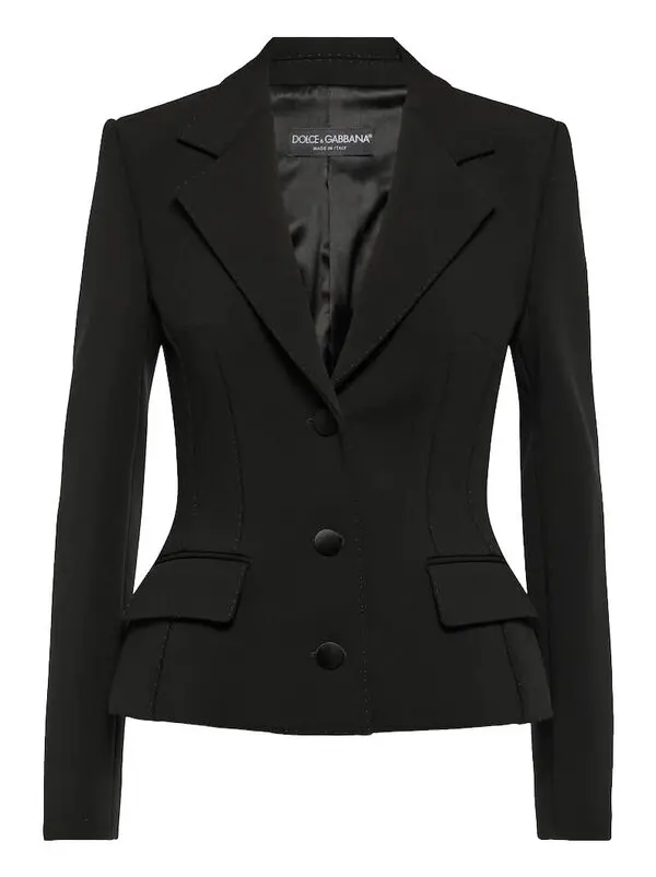 Dolce & Gabbana Wool-blend Blazer - Black