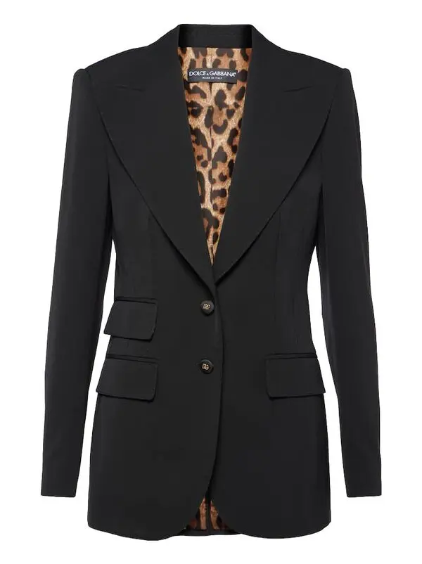 Dolce & Gabbana Wool-blend Blazer - Black