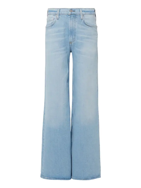 Citizens Of Humanity Loli Mid-rise Wide-leg Jeans - Blue