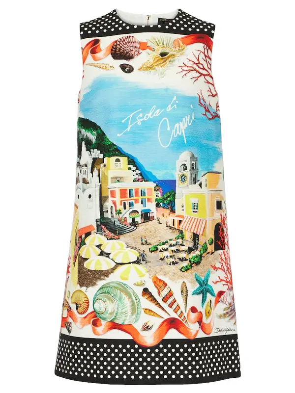 Dolce & Gabbana Capri Printed Mini Dress - Multicoloured