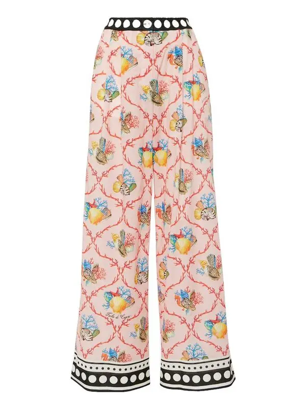 Dolce & Gabbana Capri Printed Palazzo Pants - Multicoloured