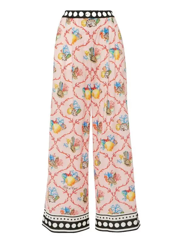 Dolce & Gabbana Capri Printed Palazzo Pants - Multicoloured