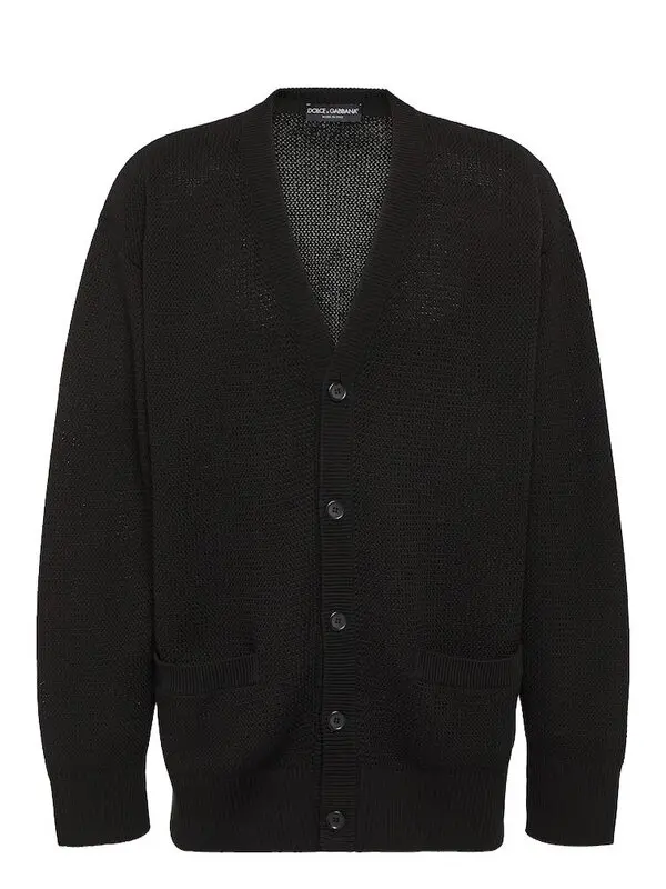 Dolce & Gabbana Cotton Cardigan - Black