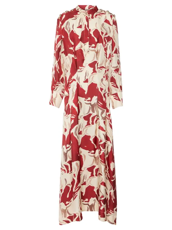 Altuzarra Felicia Printed Silk Maxi Dress - Multicoloured