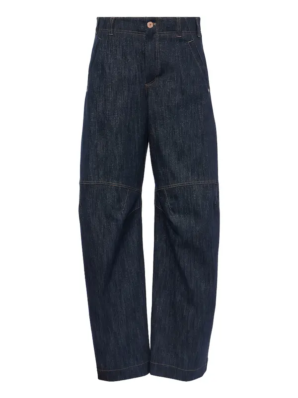 Brunello Cucinelli High-rise Wide-leg Jeans - Blue
