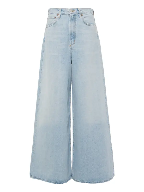 AGOLDE Nolan Mid-rise Wide-leg Jeans - Blue