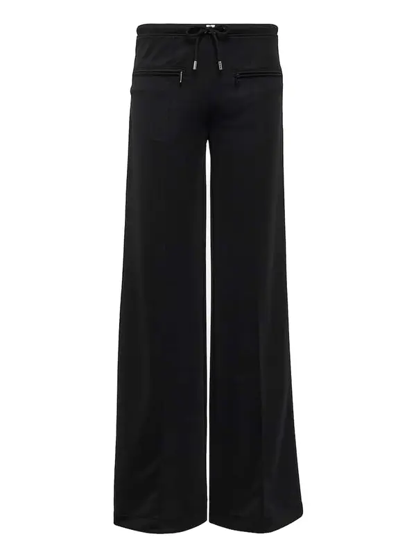 COURREGES Courrèges Interlock Logo Jersey Track Pants - Black