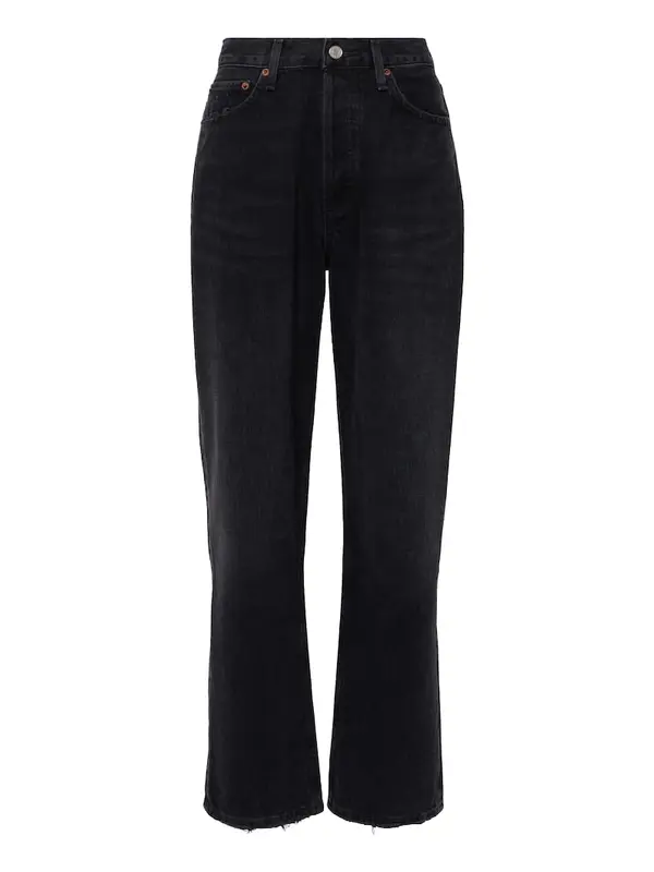 AGOLDE 90's Mid-rise Straight Jeans - Black