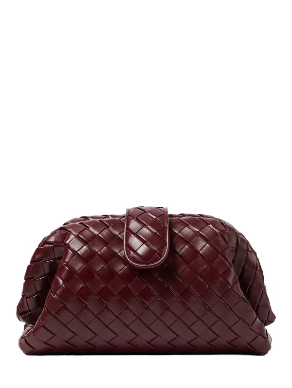 Bottega Veneta Lauren 1980 Intrecciato Clutch - Red