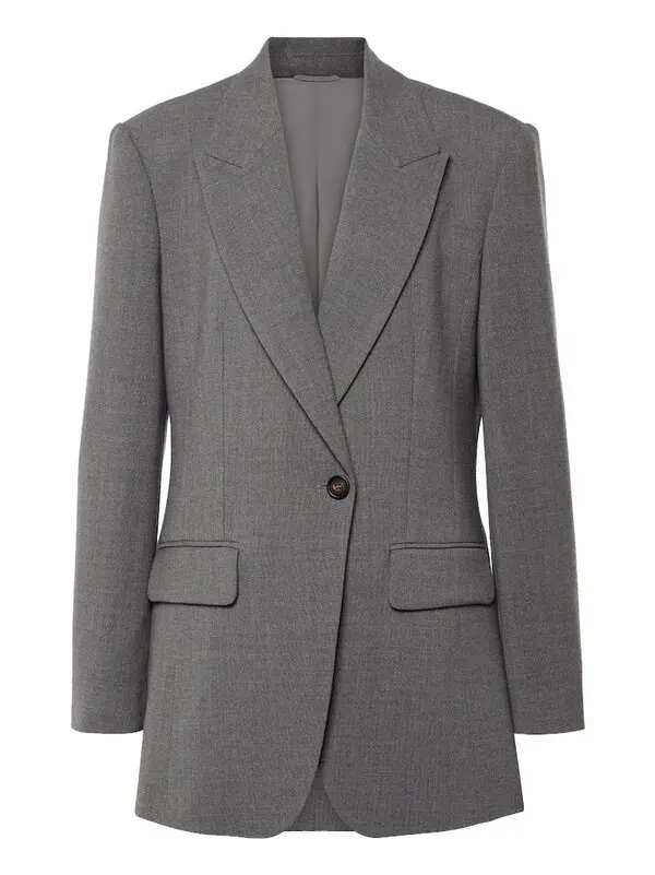 Brunello Cucinelli Wool Blazer - Grey
