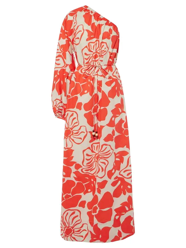 Faithfull The Brand Amorosa Floral Maxi Dress - Red