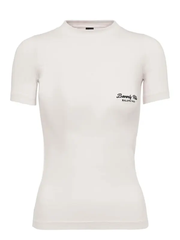 Balenciaga Beverly Hills Jersey T-shirt - White