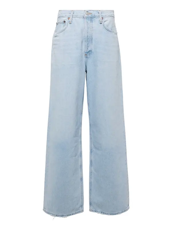 AGOLDE Low Slung Baggy Wide-leg Jeans - Blue