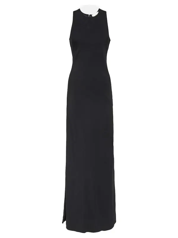 AMI Paris Jersey Maxi Dress - Black