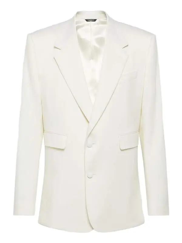 Dolce & Gabbana Wool Blazer - White