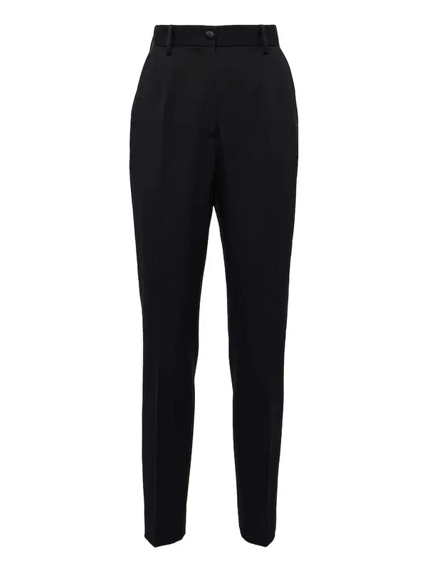 Dolce & Gabbana High-rise Slim Pants - Black