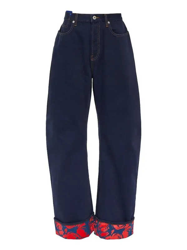 Burberry High-rise Wide-leg Jeans - Blue