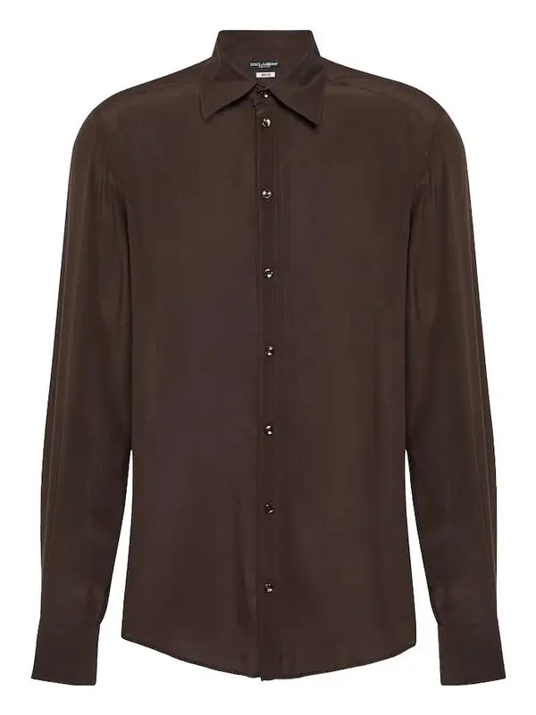 Dolce & Gabbana Silk Shirt - Burgundy