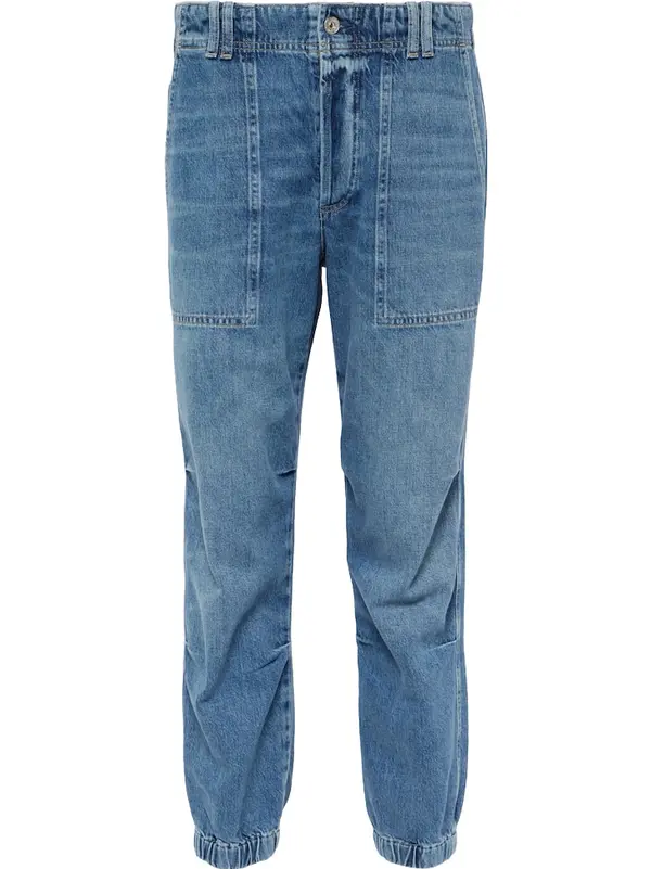 Citizens Of Humanity Agni Mid-rise Tapered Pants - Blue