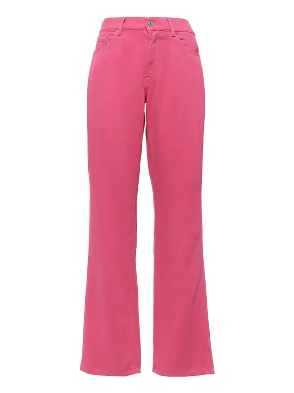 7 For All Mankind Tess Straight Leg Jeans - Pink