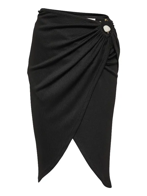 Christopher Esber Ring-detail Wrap Skirt - Black
