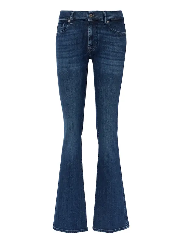 7 For All Mankind Mid-rise Bootcut Jeans - Blue