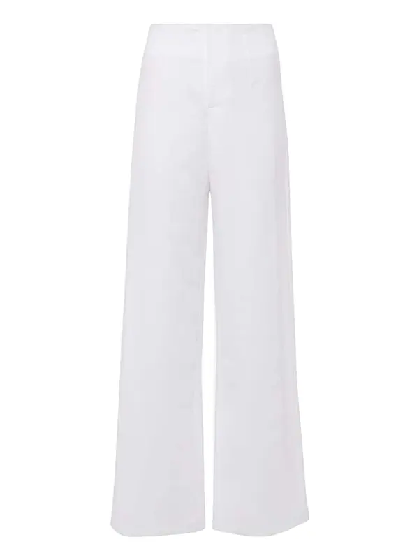 Faithfull The Brand Isotta High-rise Straight Linen Pants - White