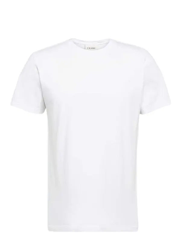 FRAME Logo Cotton Jersey T-shirt - White