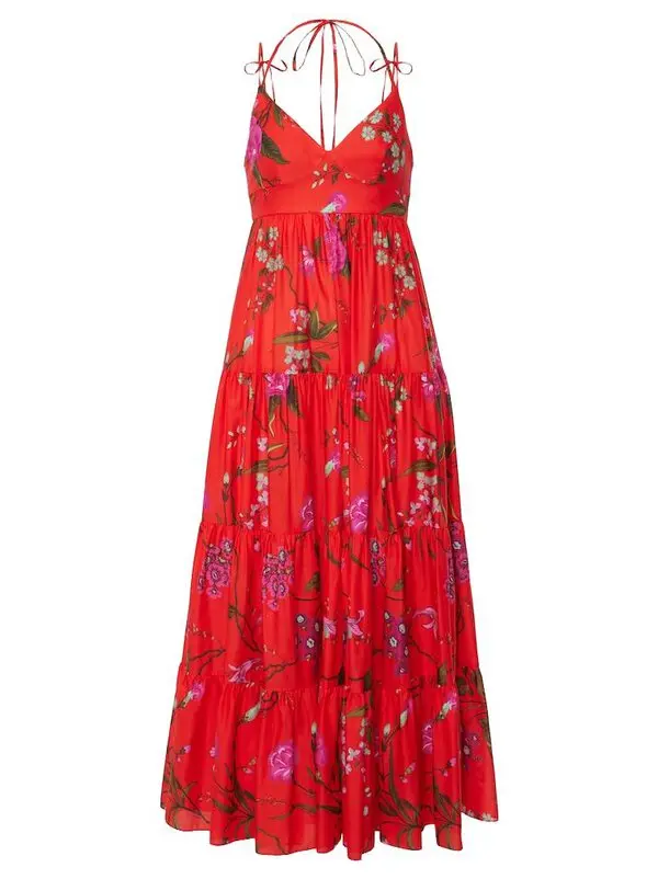 Erdem Floral Cotton-blend Midi Dress - Multicoloured