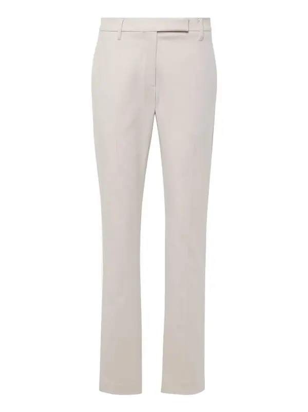 Brunello Cucinelli Cotton-blend Slim Fit Pants - Neutrals
