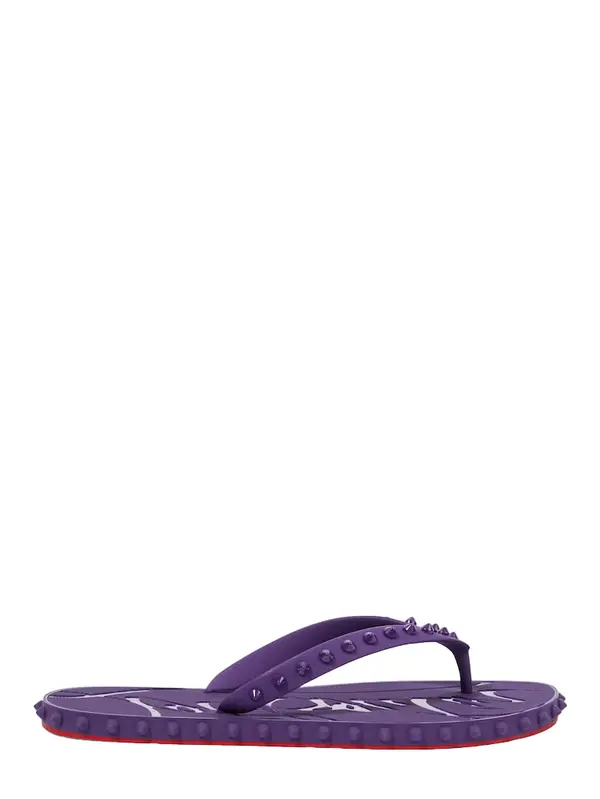 CHRISTIAN LOUBOUTIN Super Loubi Slides - Purple