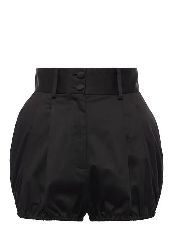 Dolce & Gabbana High-rise Gabardine Shorts - Black
