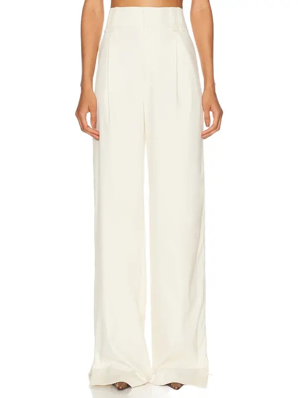Saint Laurent Bootcut Pant - Blanc Casse