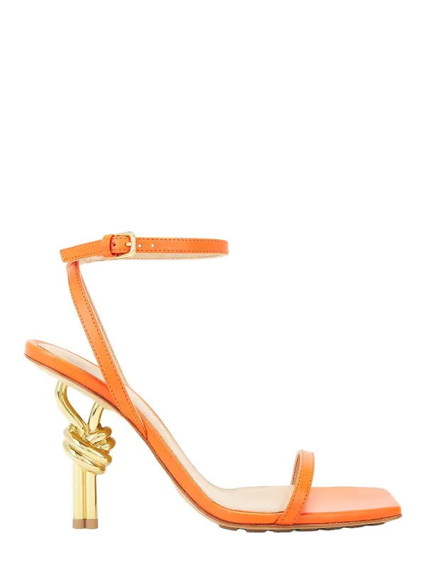Bottega Veneta Knot Sandal - New Orange